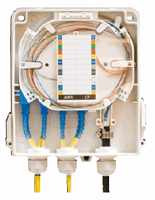 Skjøteboks Utendørs 8fiber - FibreFab - Vi kan trådløse nettverk!